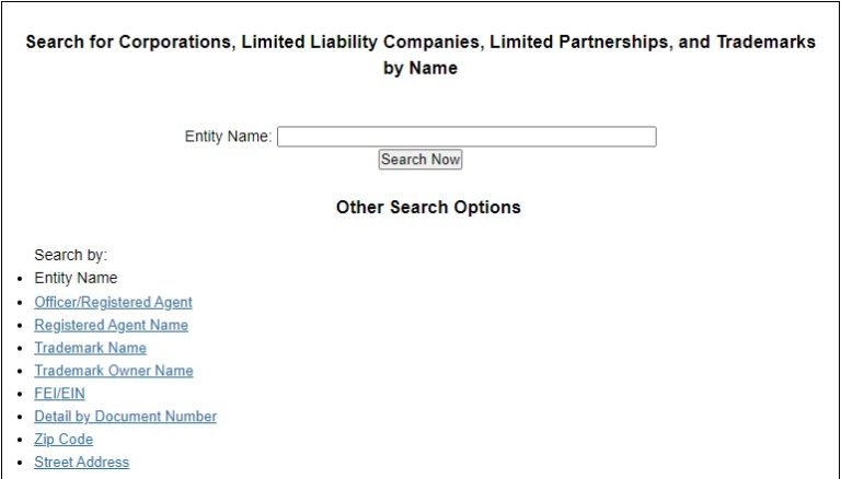 Florida Business Entity Search | Step by Step Process Explained