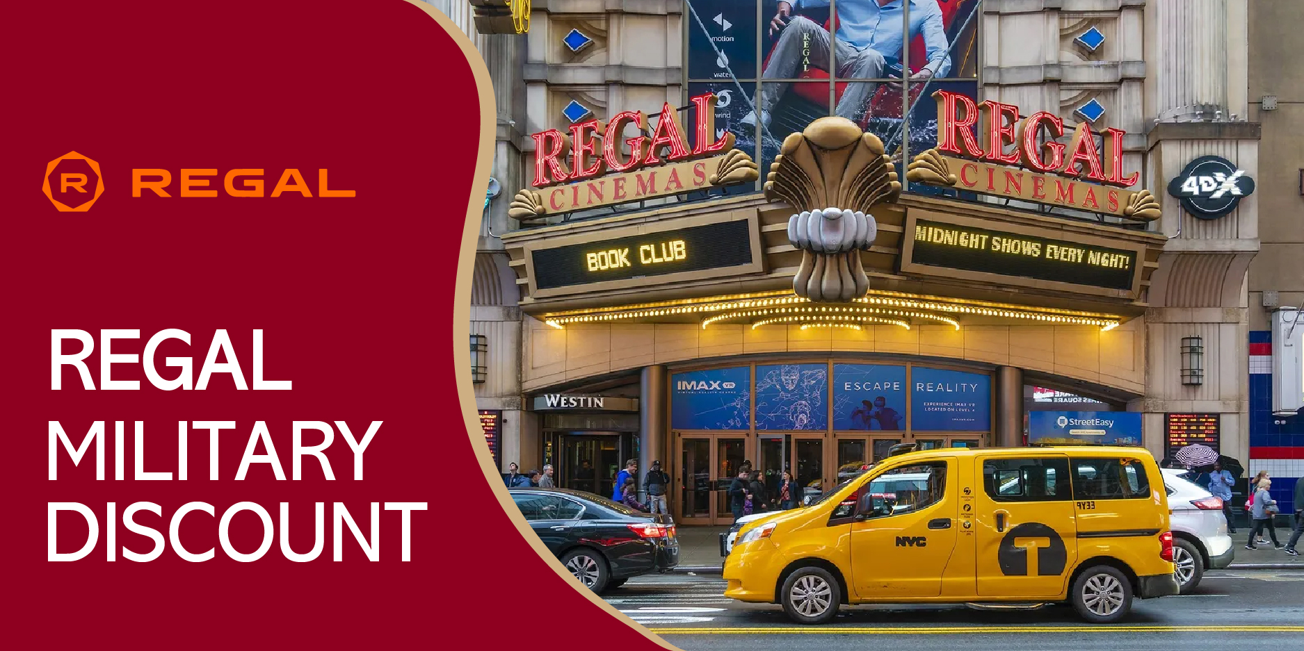 Regal Military Discount Special Pricing At Particiapating Theatres Regal Military Discount Special Pricing At Particiapating Theatres